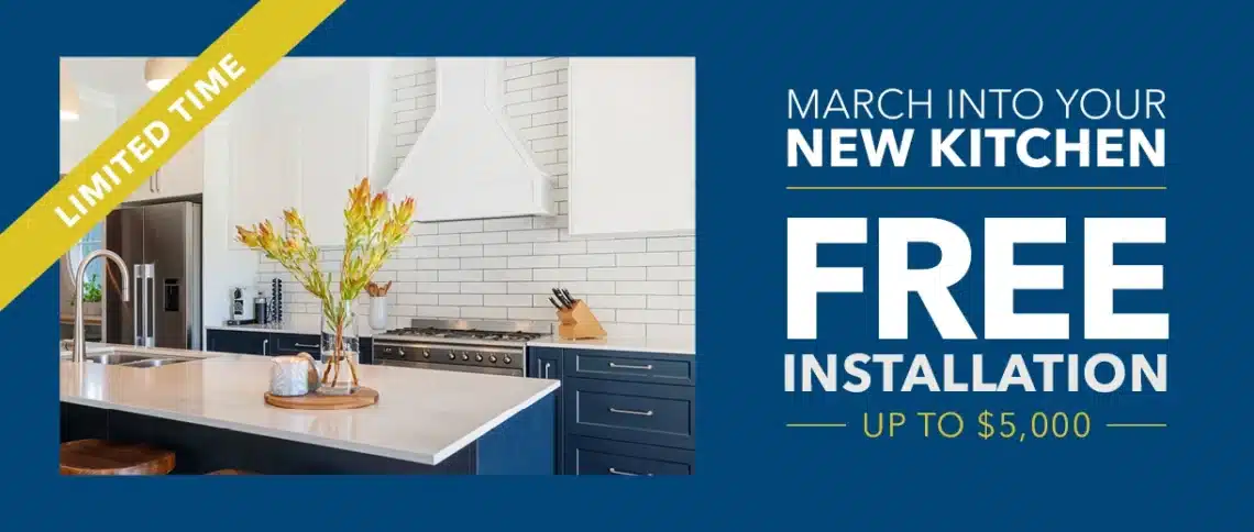 March into your new kitchen- Free installation up to $5,000 - Kitchen ...